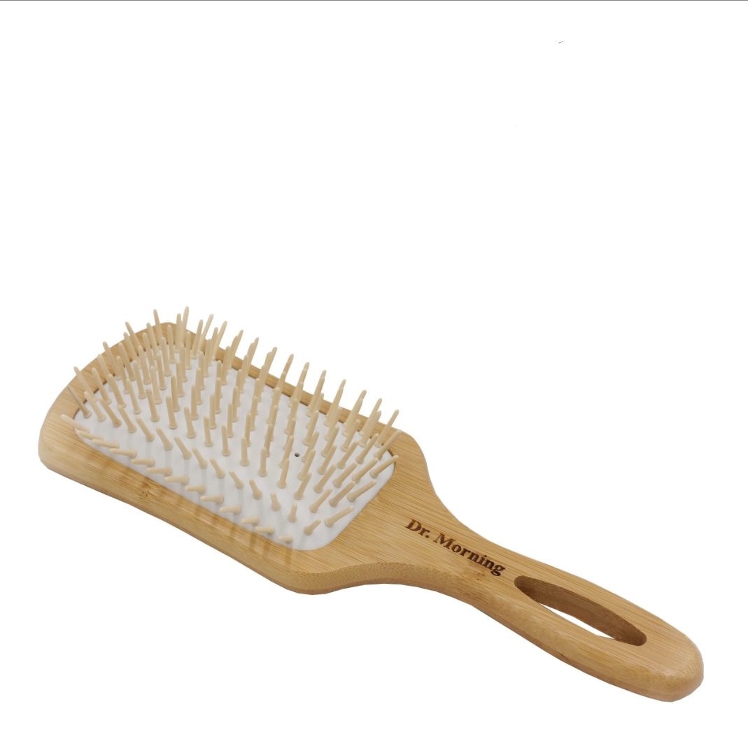 برس چوبی بامبو دکتر مورنینگ چهارگوش اصل قیمت و خرید | زلفان